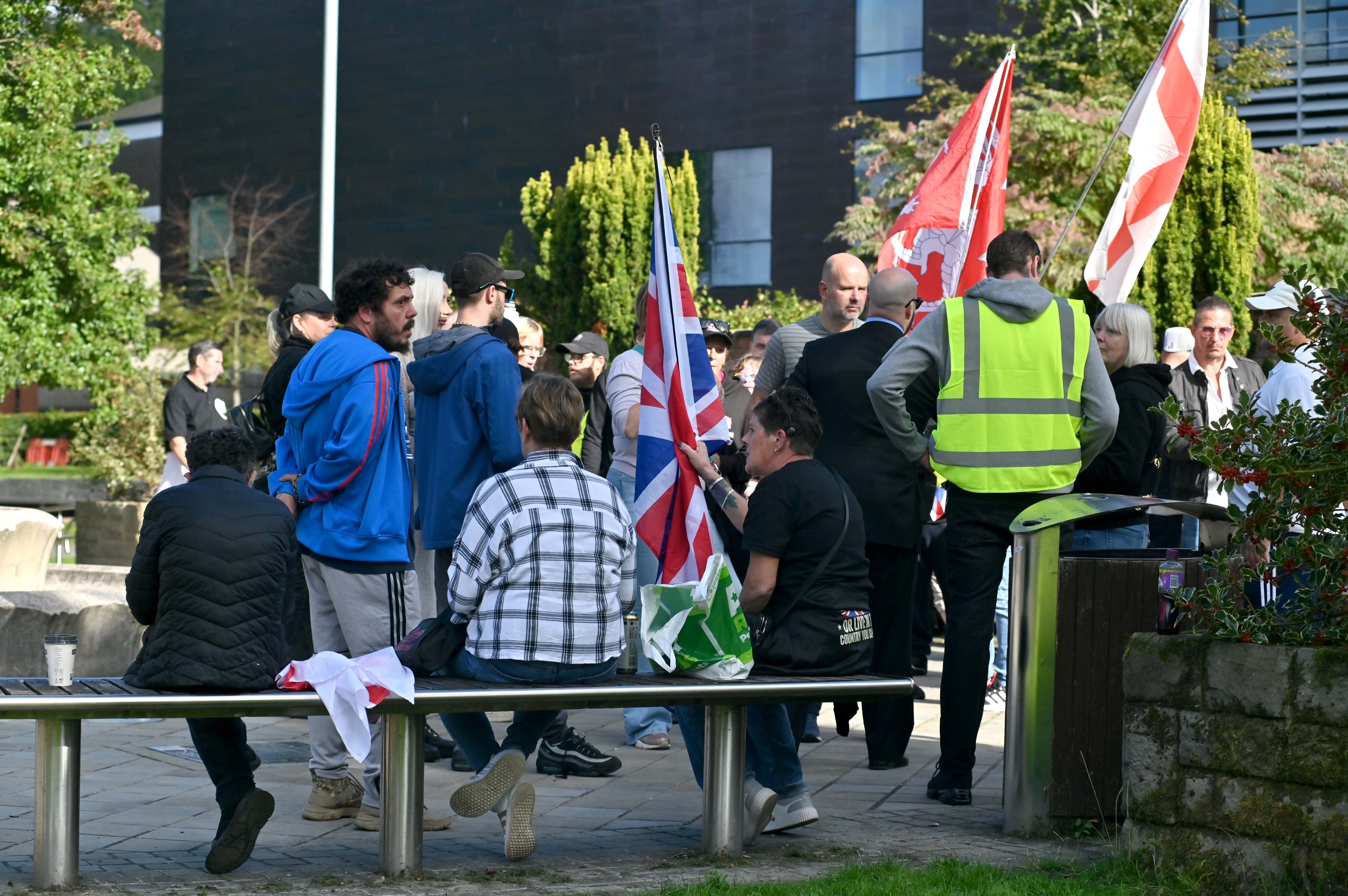 Police update after anti-illegal immigration protest in Dudley